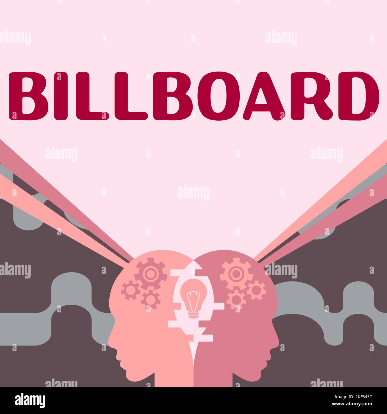 Sign displaying Billboard. Concept meaning a wide outdoor board for ...