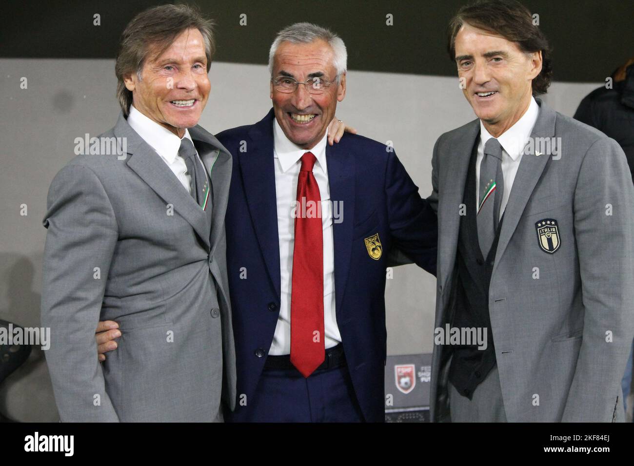 Tirana, Albania. 16th Nov, 2022. Roberto Mancini head coach of Italy ...