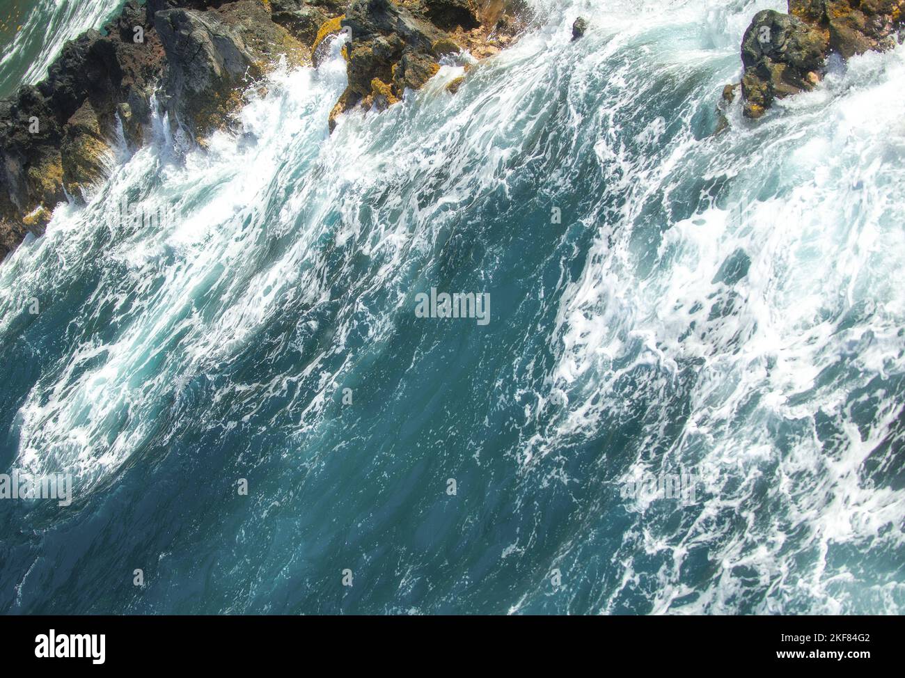 Wave hit the rock at beach, sea water splash at sea. Seascape. Splashes ...