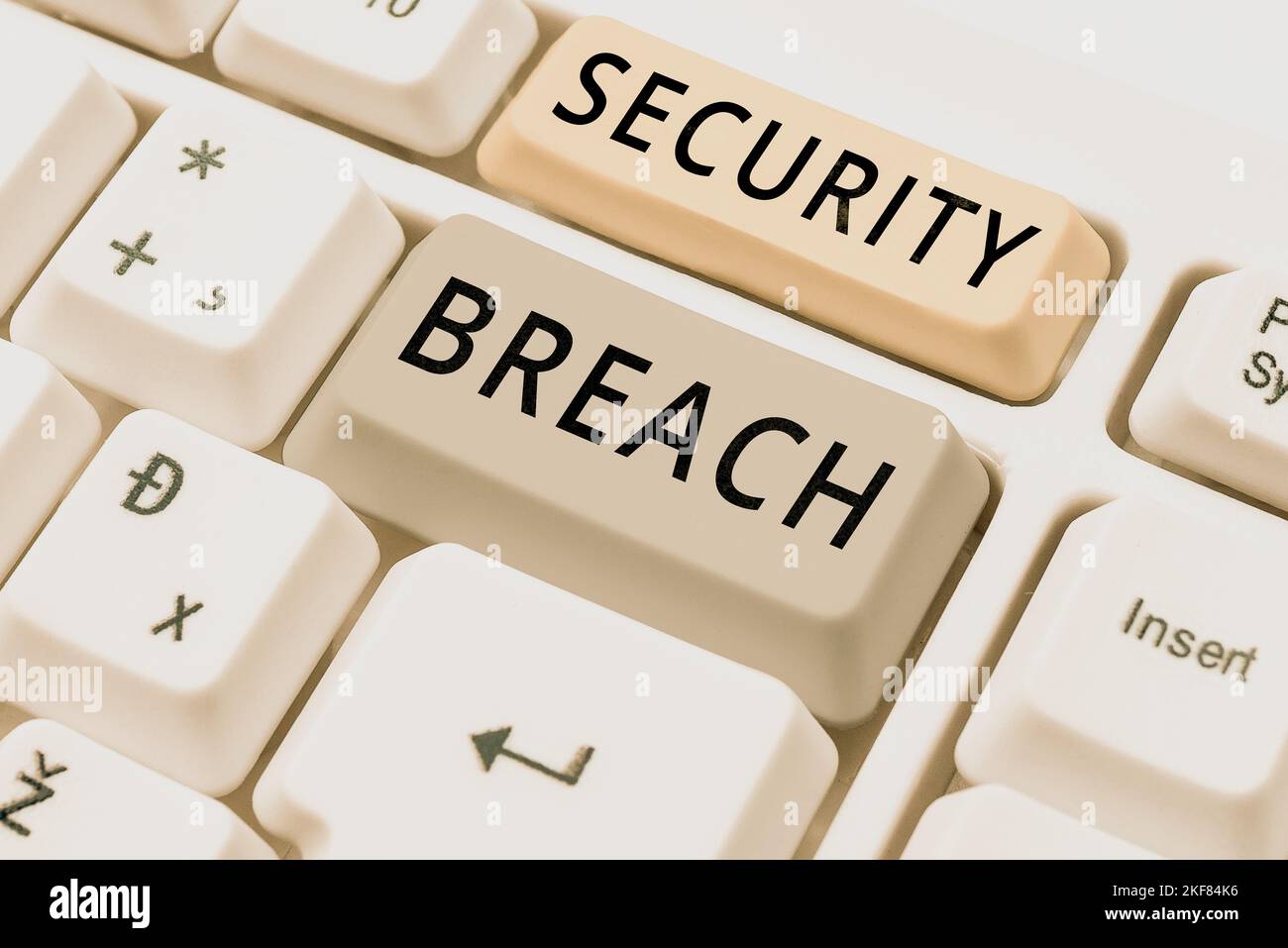 Conceptual display Security Breach. Business overview unauthorized ...