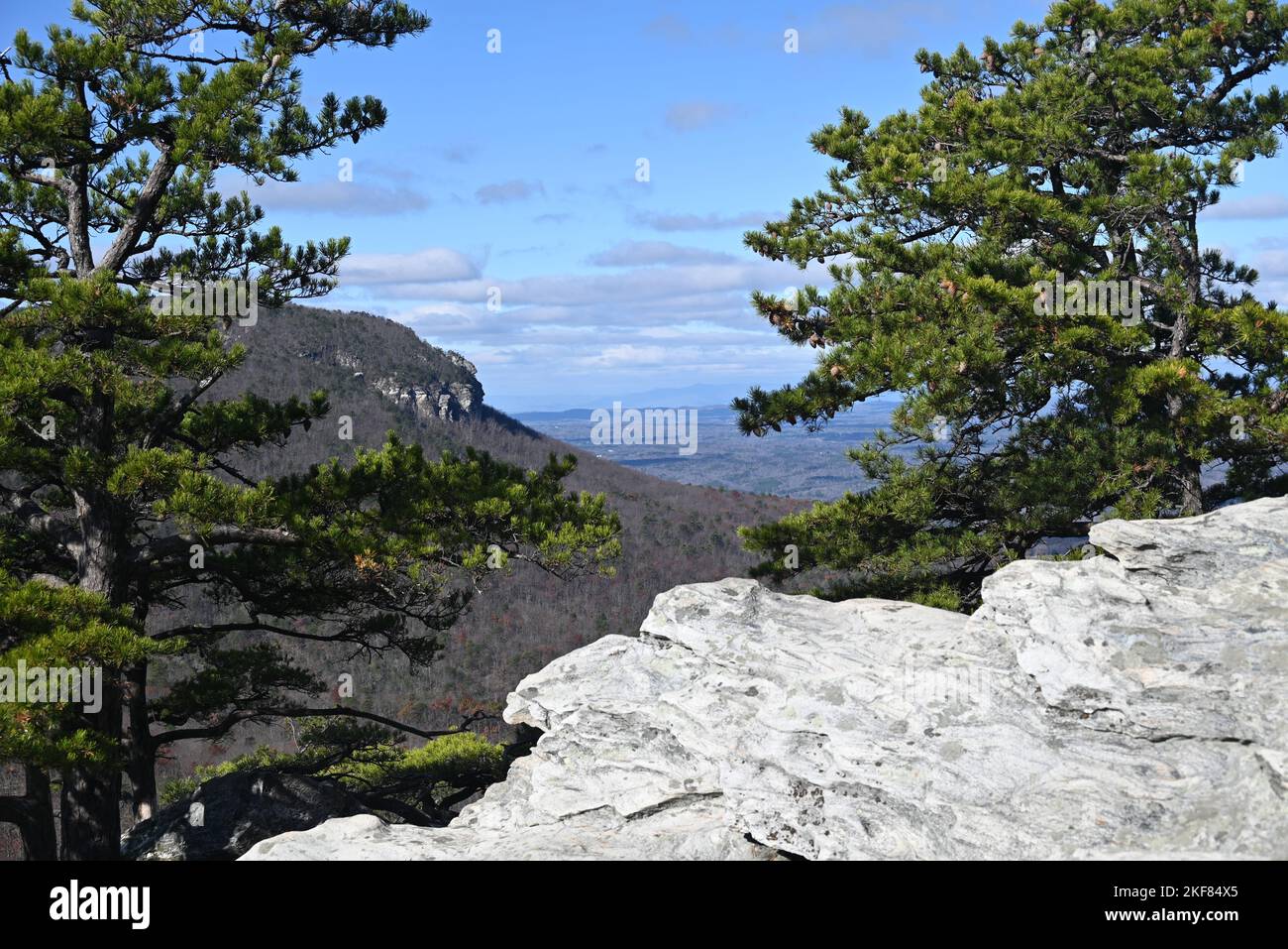 Moore's Knob as seen from the Hanging Rock overlook at Hanging Rock ...