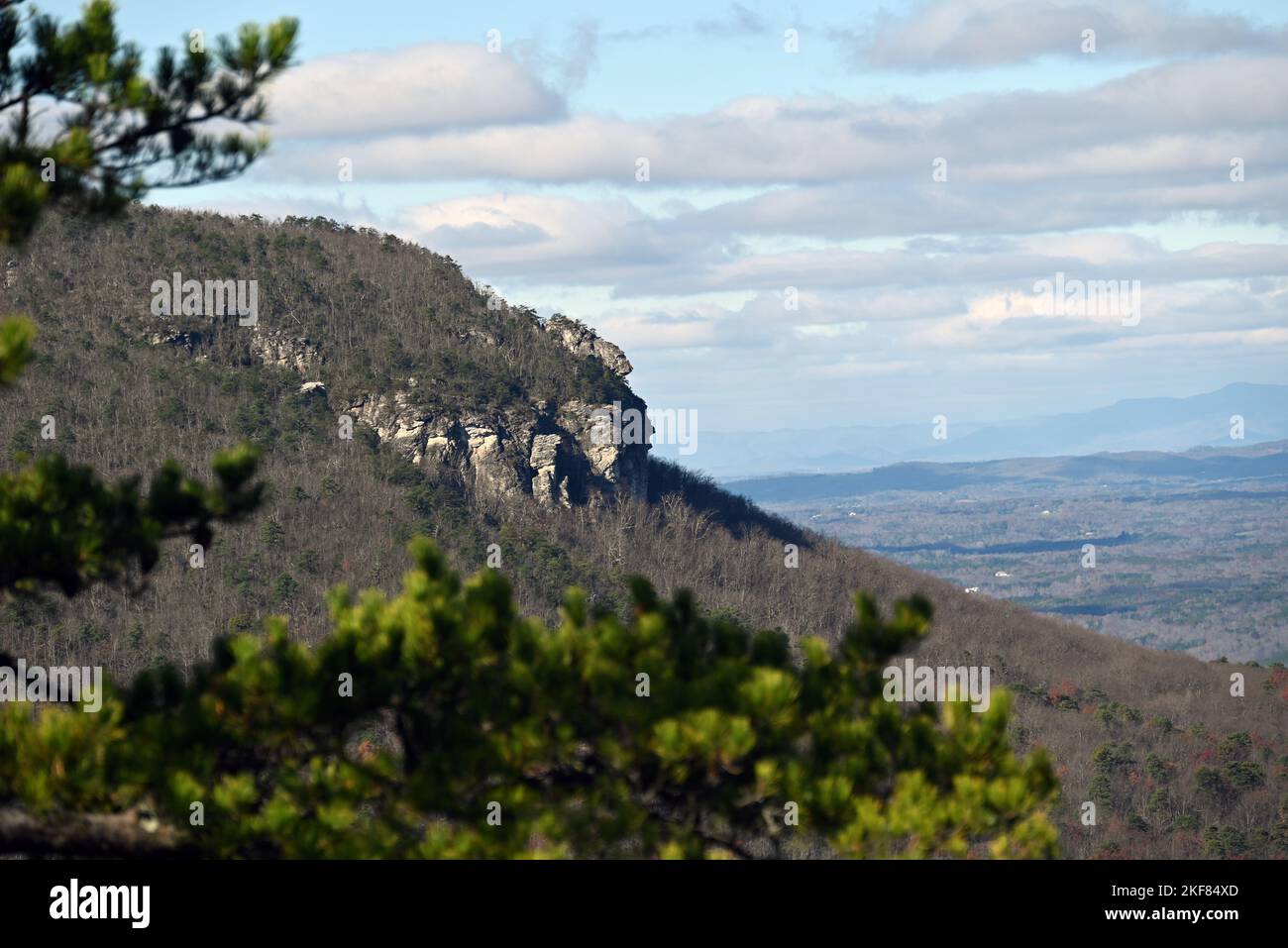 Moore's Knob as seen from the Hanging Rock overlook at Hanging Rock ...
