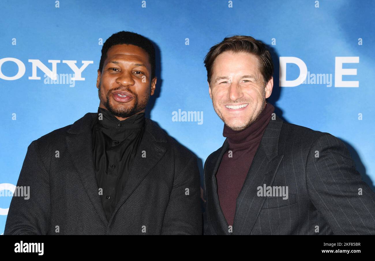 LOS ANGELES, CALIFORNIA - NOVEMBER 15: (L-R) Jonathan Majors and Sam ...