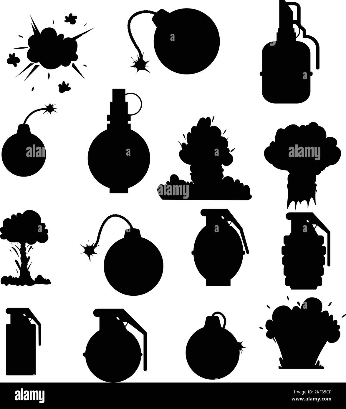 A vector illustration of boom comic speech bubbles isolated on a white ...