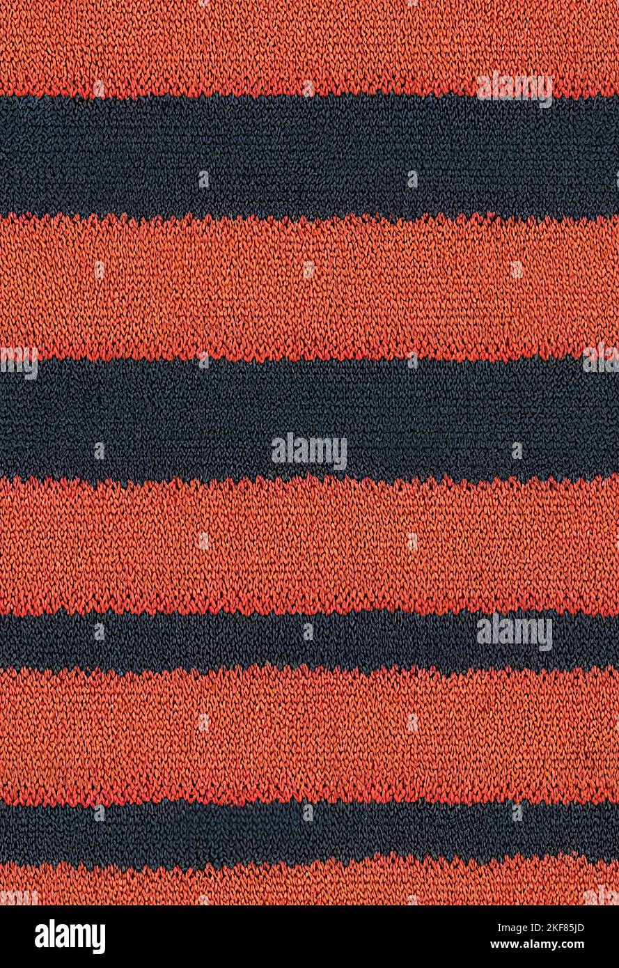 Hand drawn striped knitting pattern. Collage contemporary print with ...