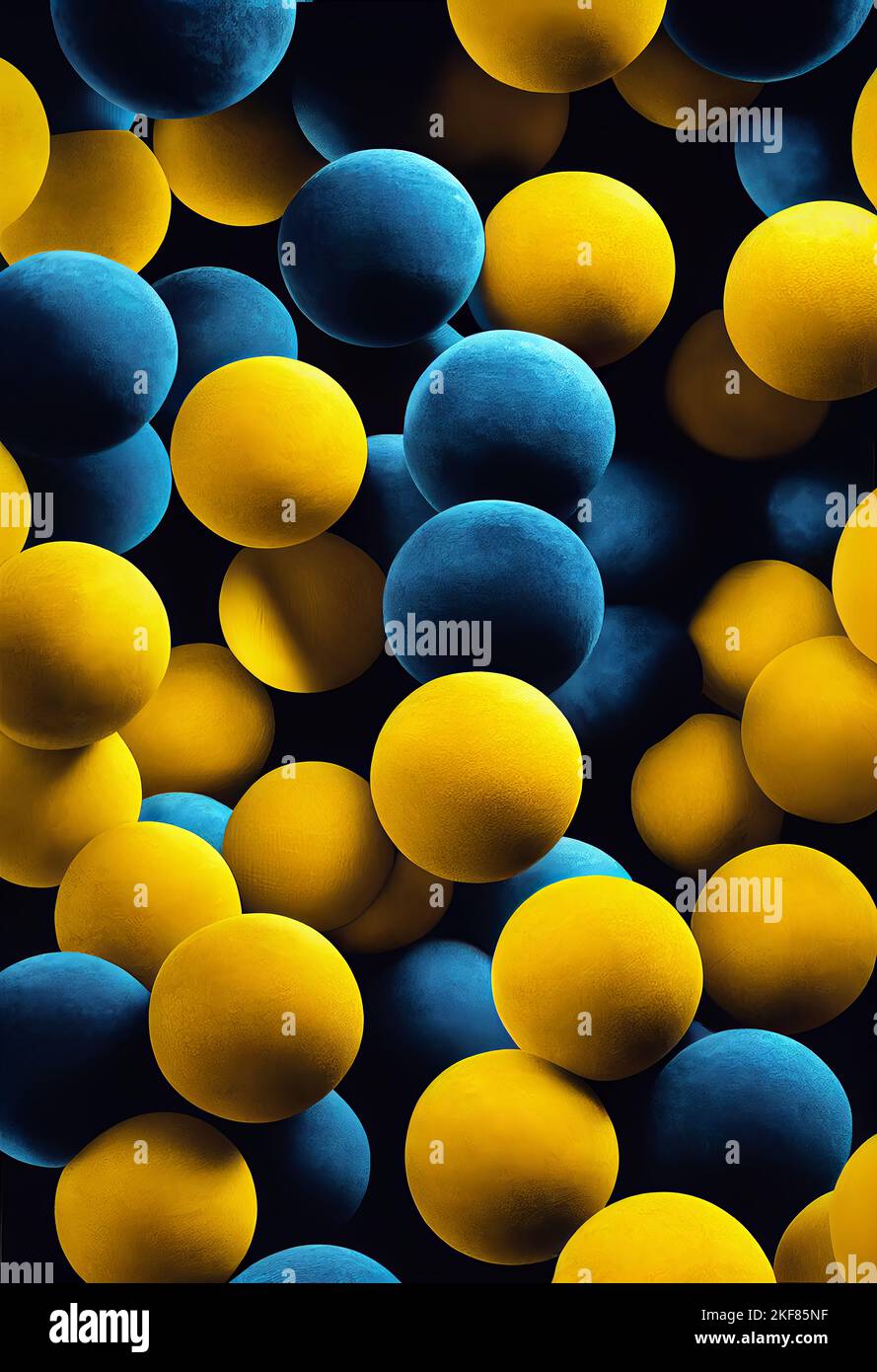 Hand drawn creative small balls pattern. Collage contemporary print ...