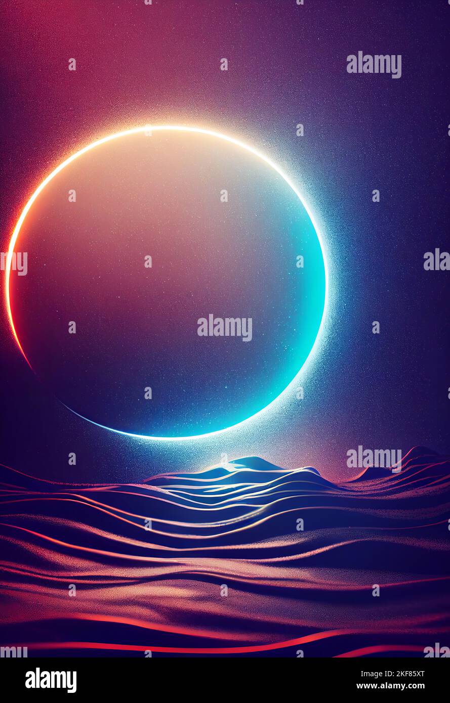 Hand drawn dynamic neon styled pattern. Collage contemporary print with ...