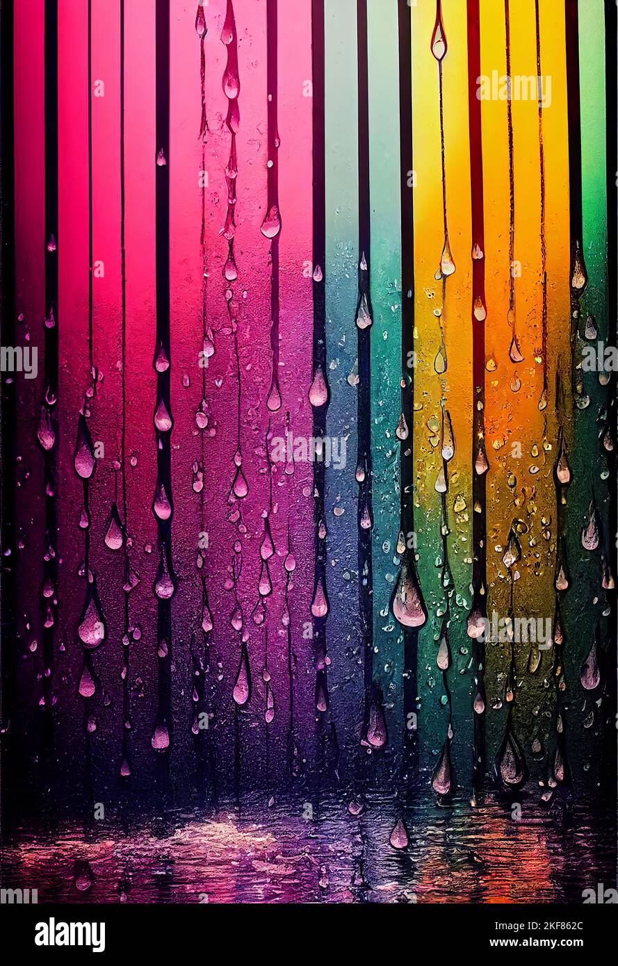 Hand drawn trendy colorful lines pattern. Collage contemporary print ...