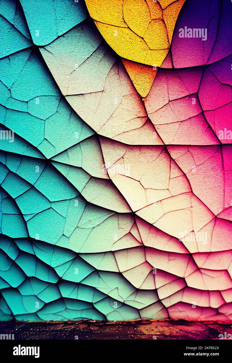 Hand drawn colorful textured surface pattern. Collage contemporary ...