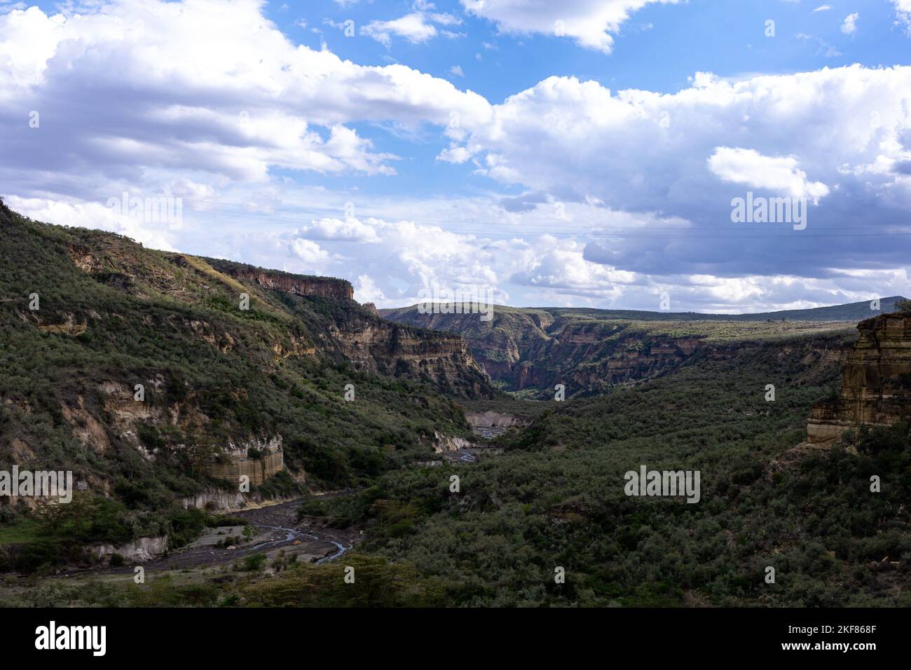 Hell's Gate National Park lies south of Lake Naivasha in Kenya, north ...