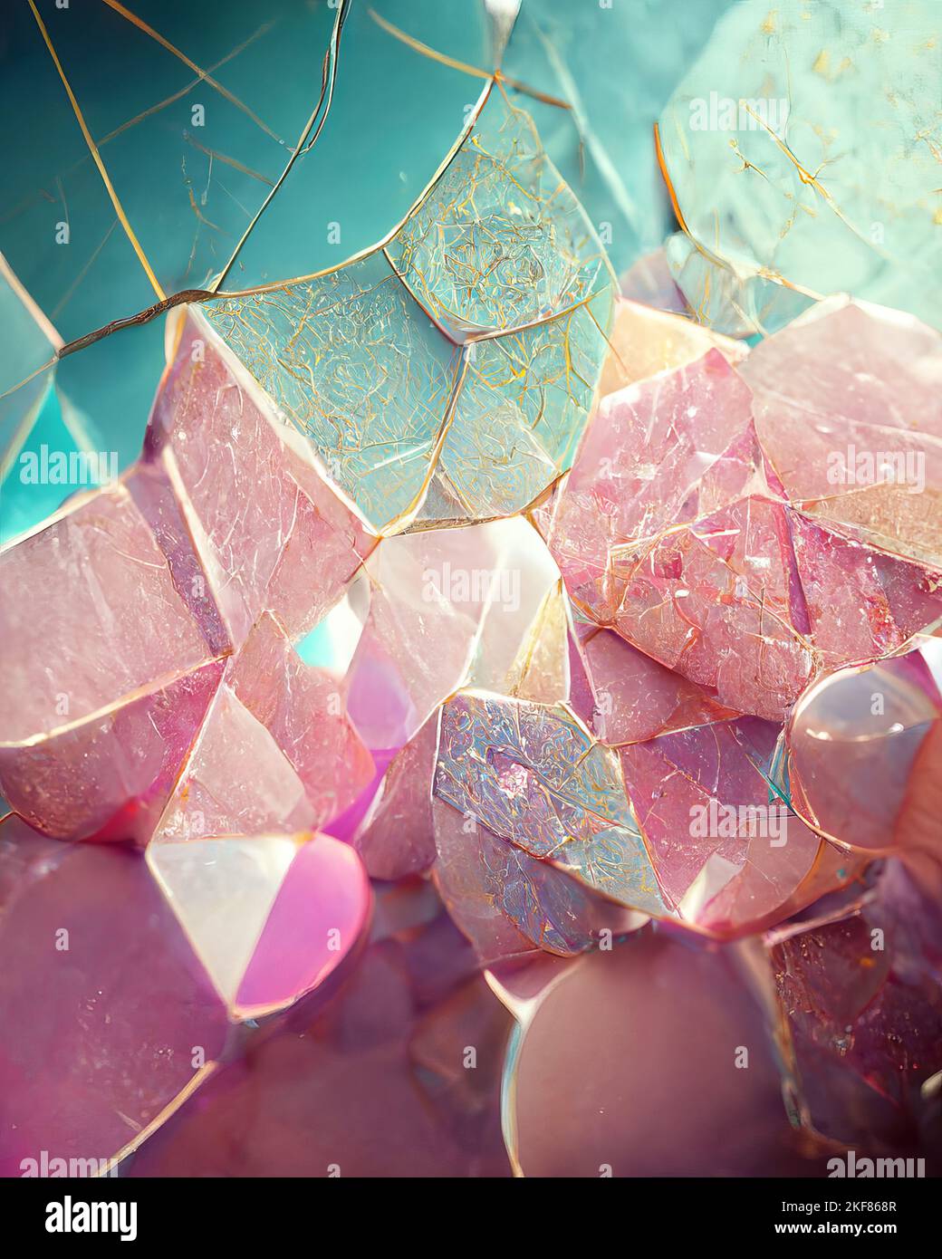 Hand drawn colorful luxurious marbled stones pattern. Collage ...