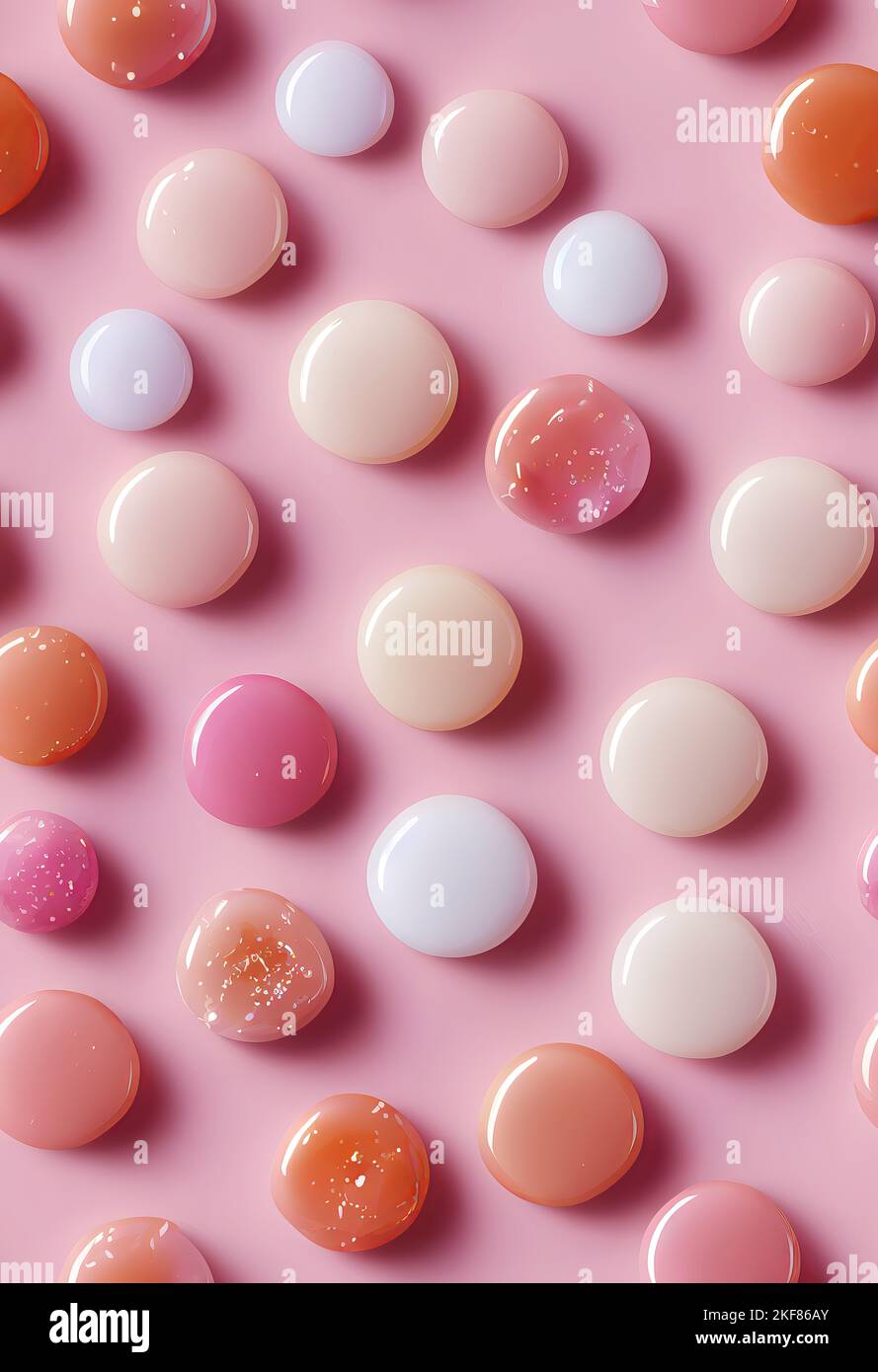 Hand drawn decorative small stones pattern. Collage contemporary print ...