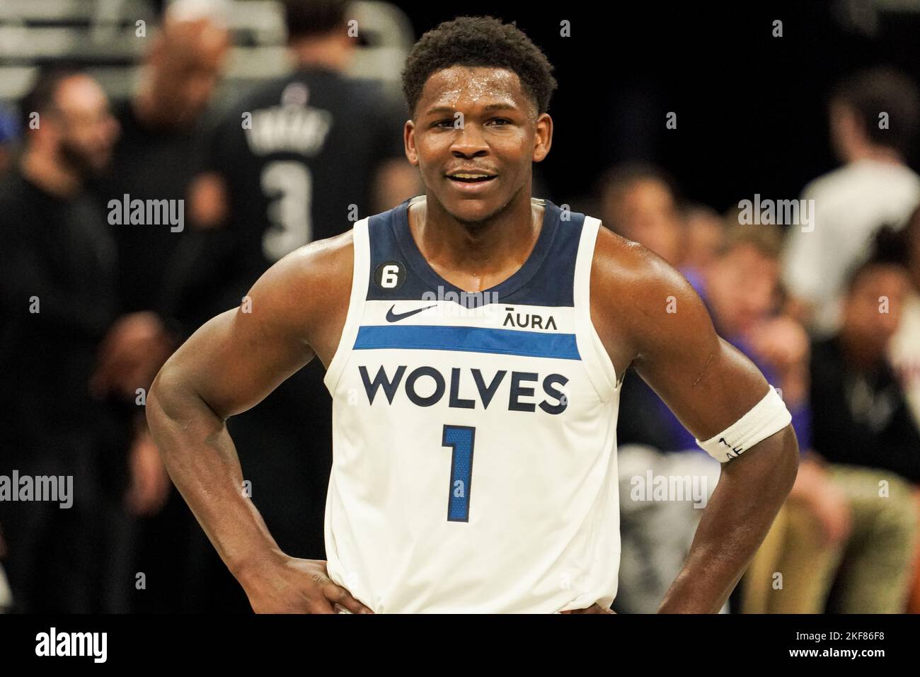 Anthony edwards timberwolves hi-res stock photography and images - Alamy