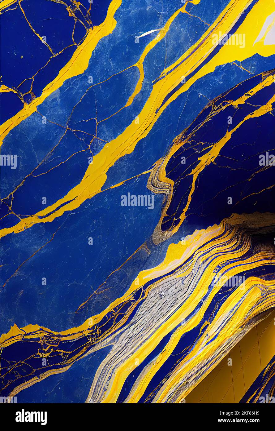 Hand drawn decorative marbled stones pattern. Collage contemporary ...