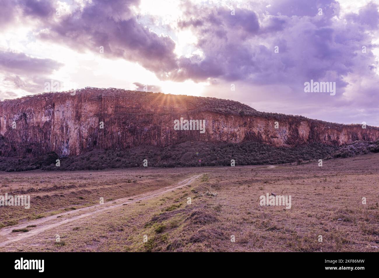 Hell's Gate National Park lies south of Lake Naivasha in Kenya, north ...