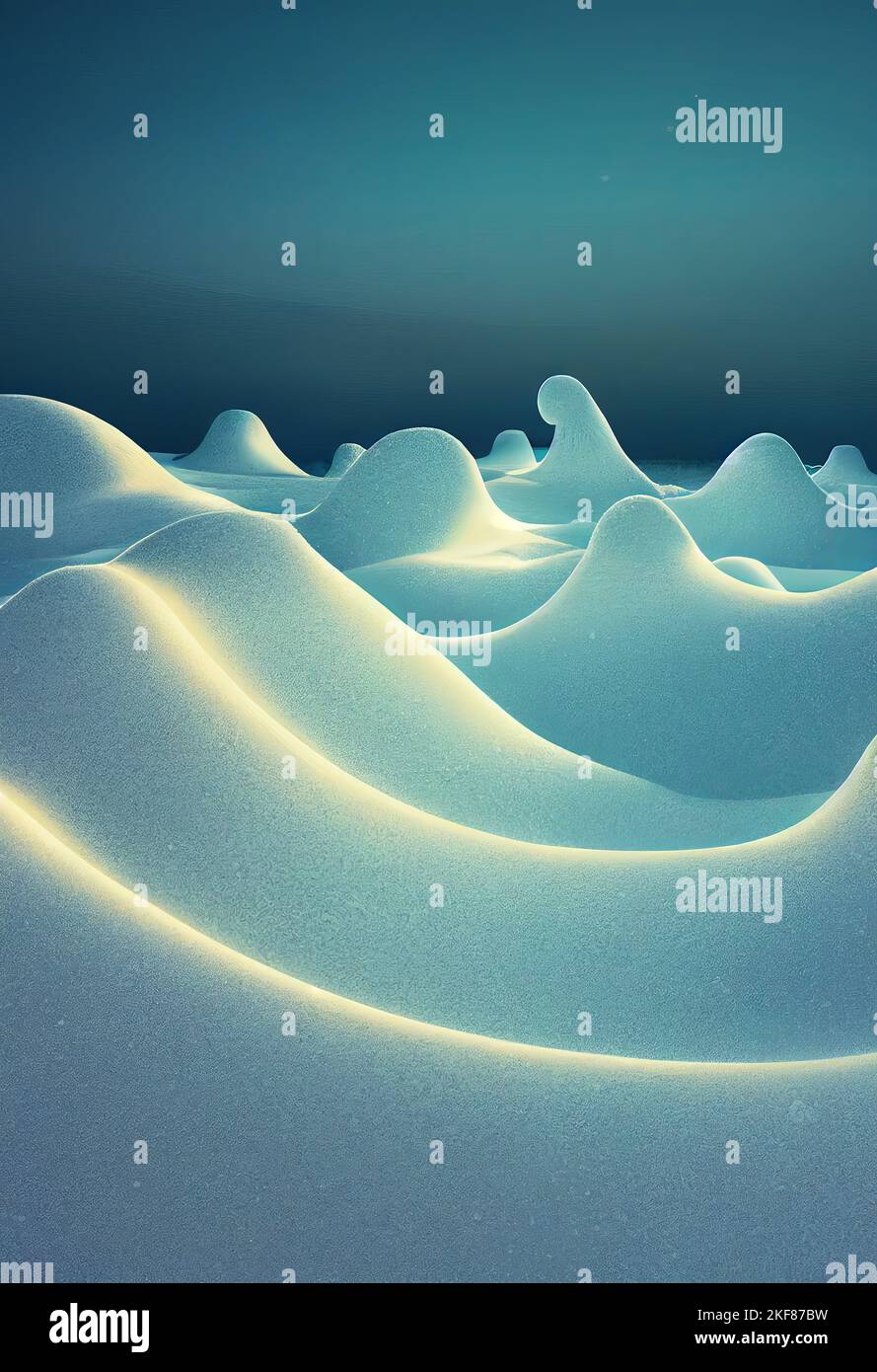 Hand drawn abstract minimalistic waves pattern. Collage contemporary ...