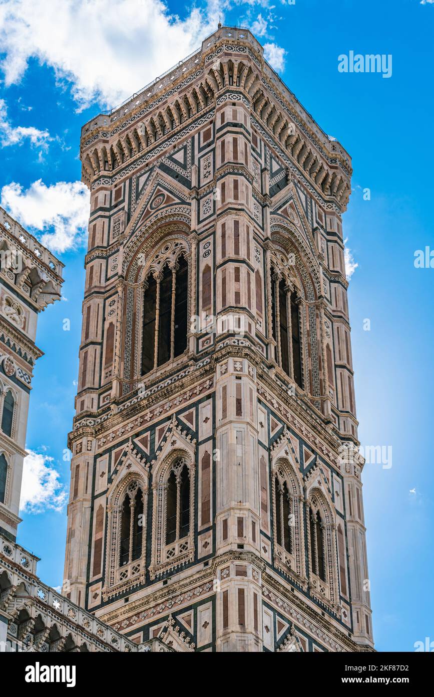 Giotto's Bell Tower, Florence Cathedral, Florence, Italy Stock Photo ...