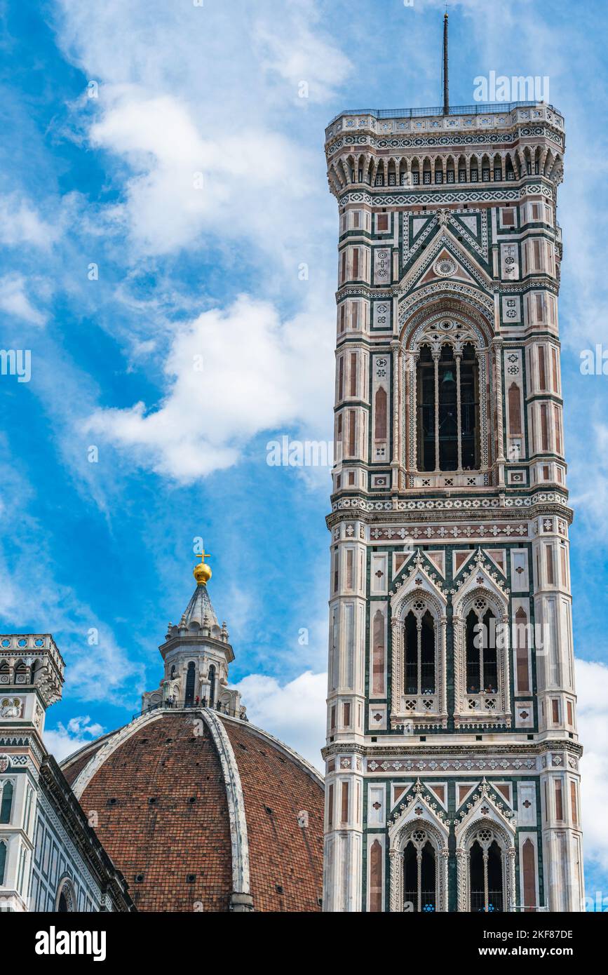 Giotto's Bell Tower, Florence Cathedral, Florence, Italy, Europe Stock ...