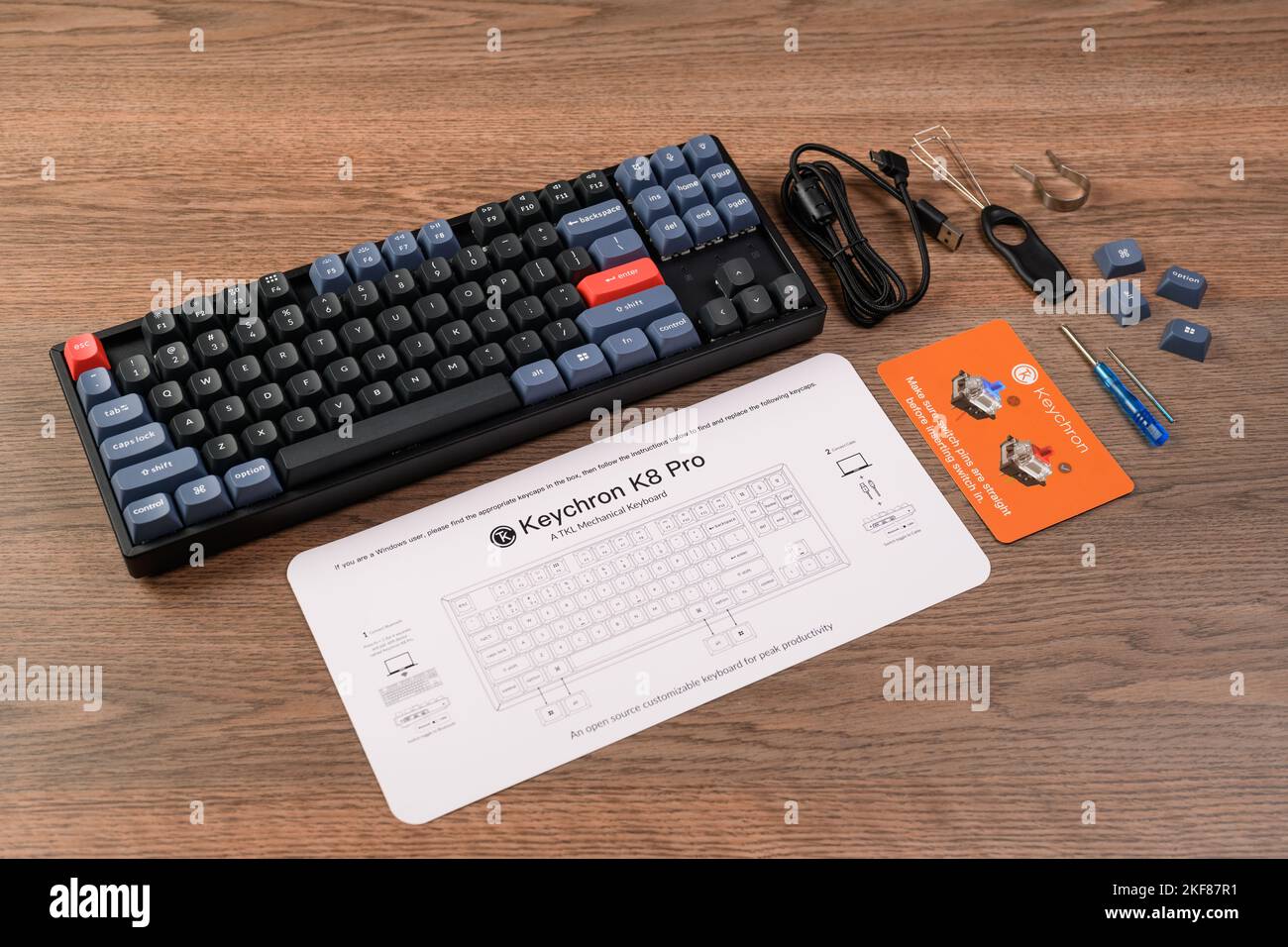 Ho Chi Minh city, Vietnam - June 2023. Keyboard Keychron K8 Pro photos ...