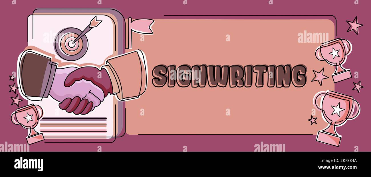 Inspiration showing sign Signwriting. Conceptual photo any type of ...