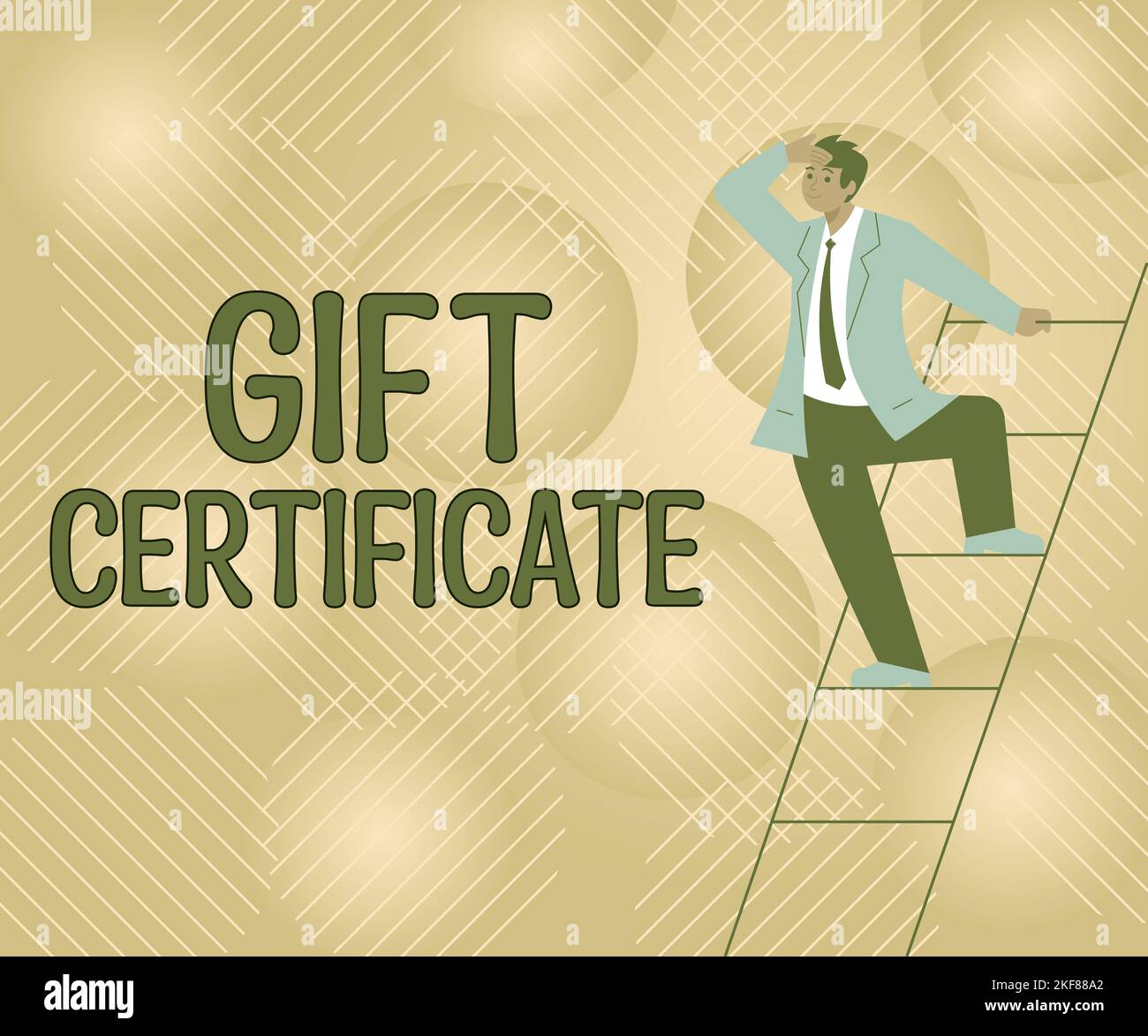 Conceptual caption Gift Certificate. Business showcase certificate ...