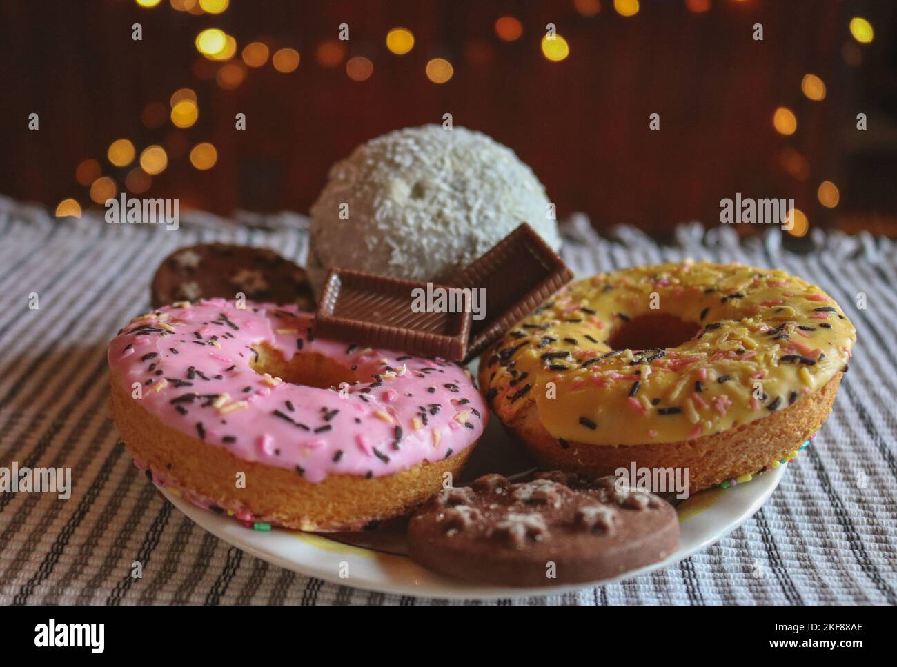 Donuts and cookies Stock Photo - Alamy