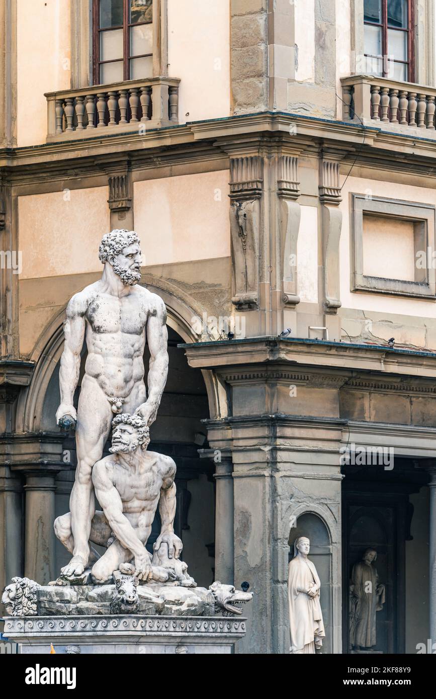 Statue of Hercules and Cacus in the Piazza della Signoria, Palazzo ...