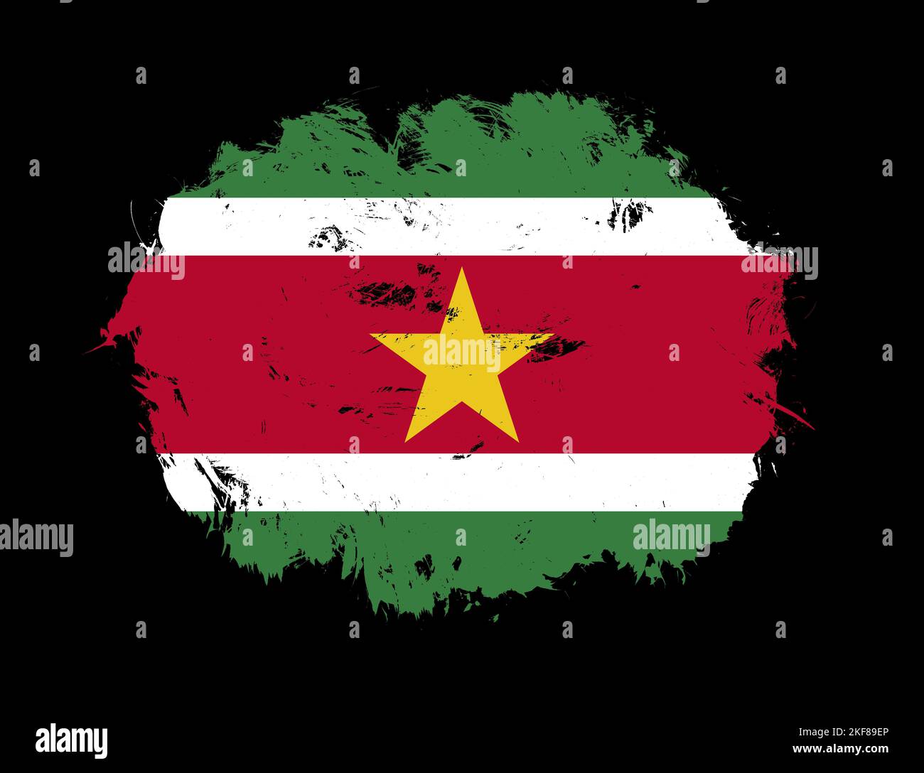Suriname painted flag hi-res stock photography and images - Alamy