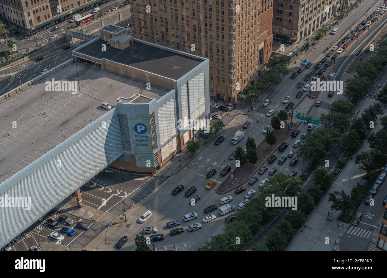 NEW YORK, N.Y. — September 17, 2022: The West Side Highway is seen in ...