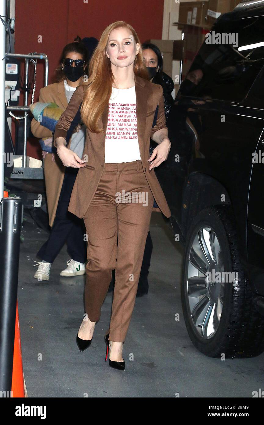 Celebrities At ‘Live with Kelly & Ryan’ -PICTURED: Jessica Chastain ...