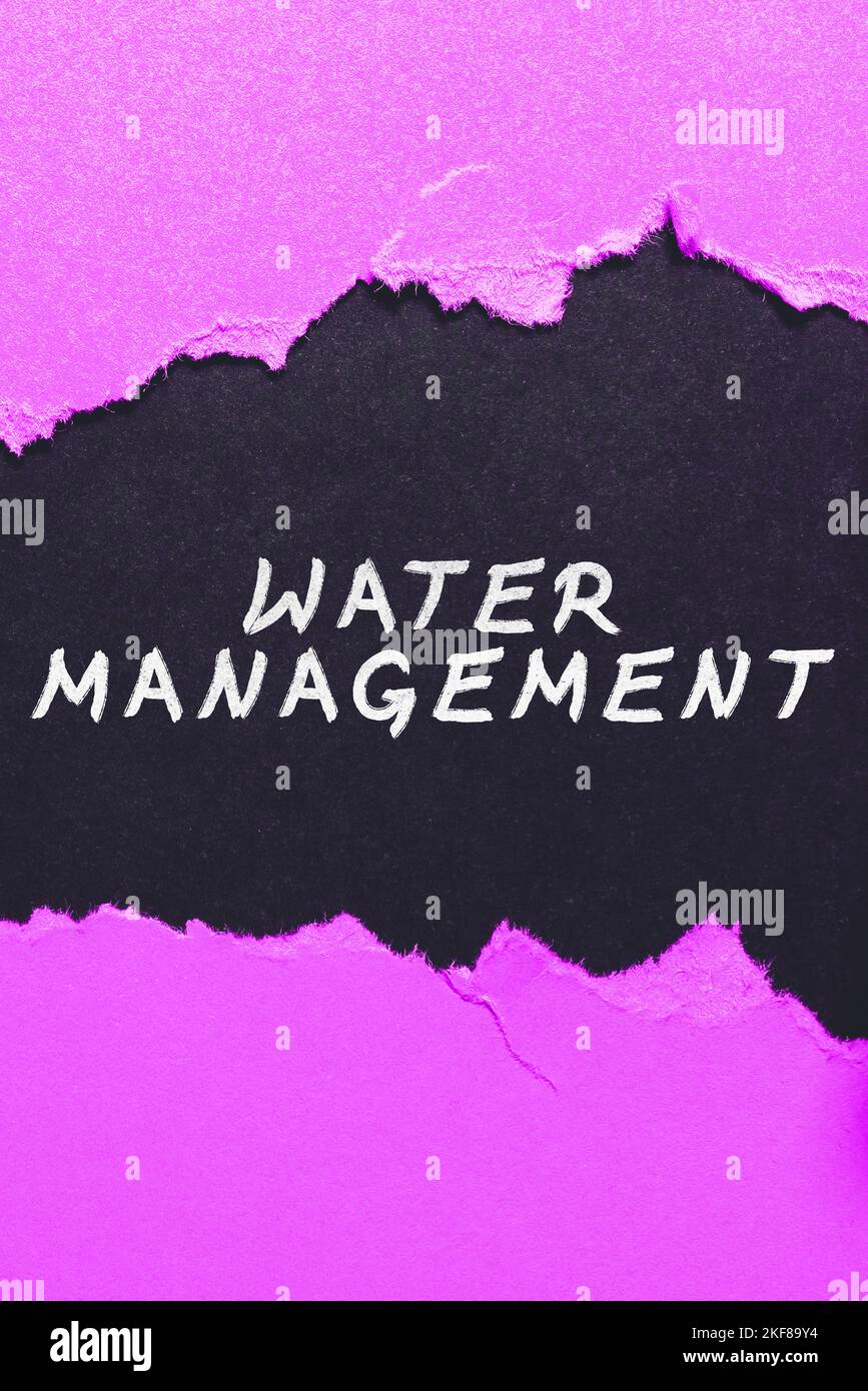 Writing displaying text Water Management. Internet Concept optimum use ...