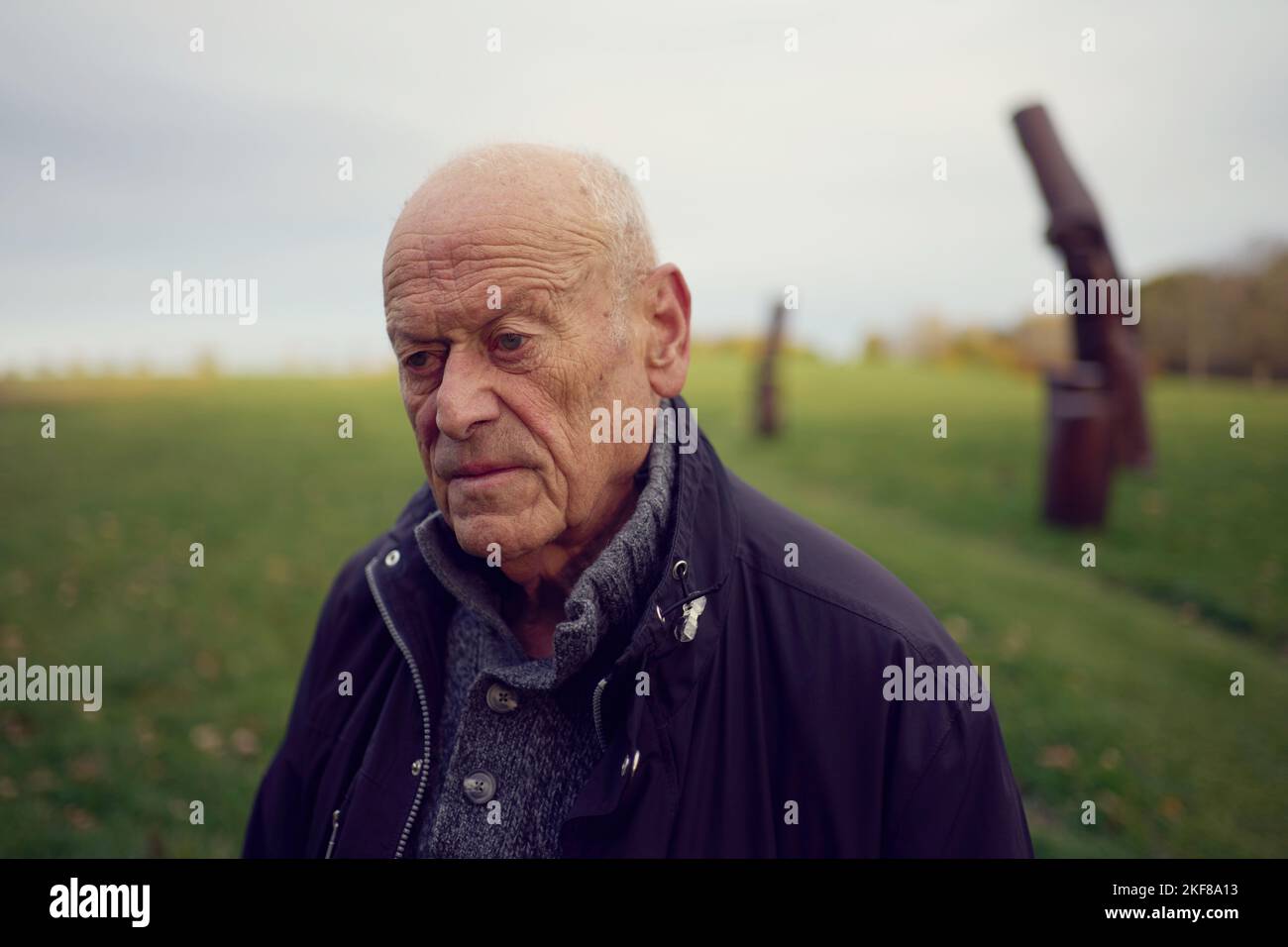 Hasselbach, Germany. 15th Nov, 2022. The sculptor Erwin Wortelkamp ...