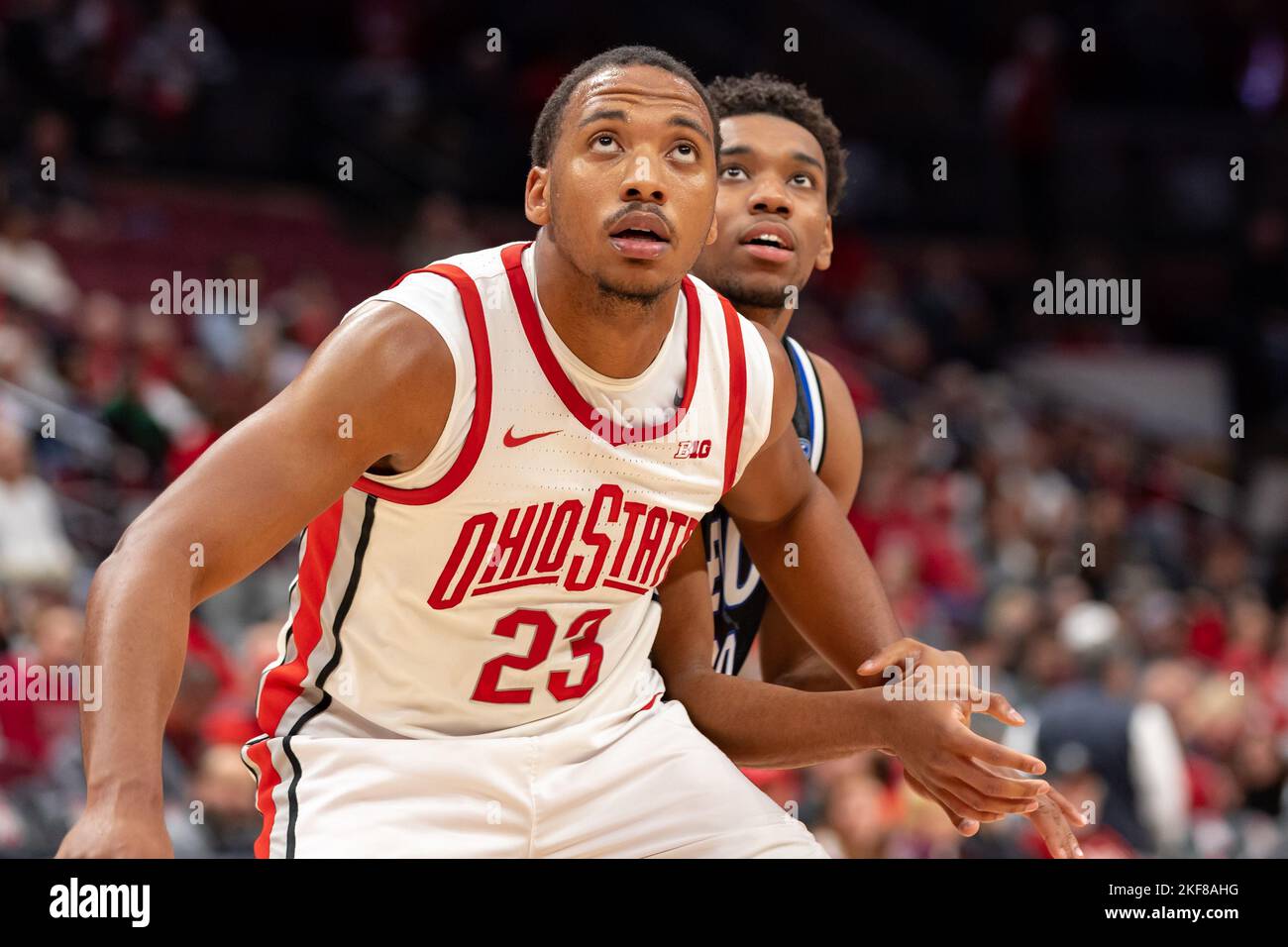 Columbus, Ohio, USA. 16th Nov, 2022. Ohio State Buckeyes guard Zed Key ...