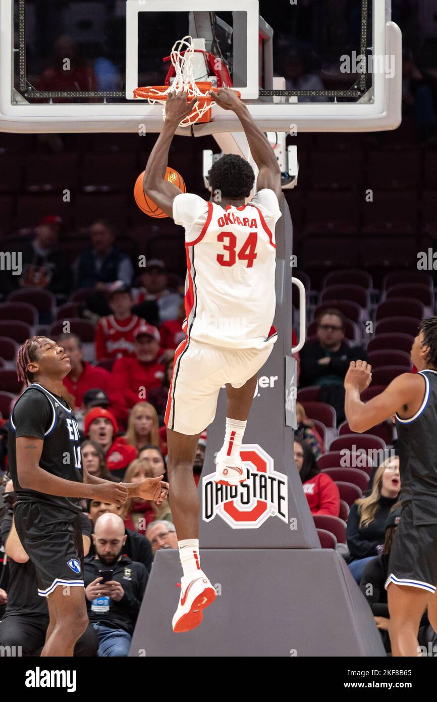 Columbus, Ohio, USA. 16th Nov, 2022. Ohio State Buckeyes center Felix ...