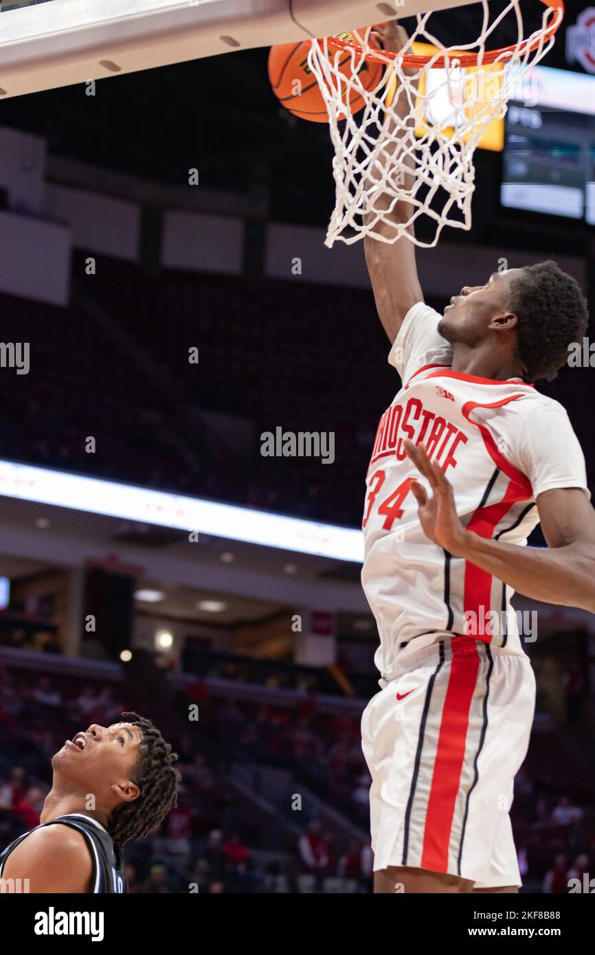 Columbus, Ohio, USA. 16th Nov, 2022. Ohio State Buckeyes center Felix ...
