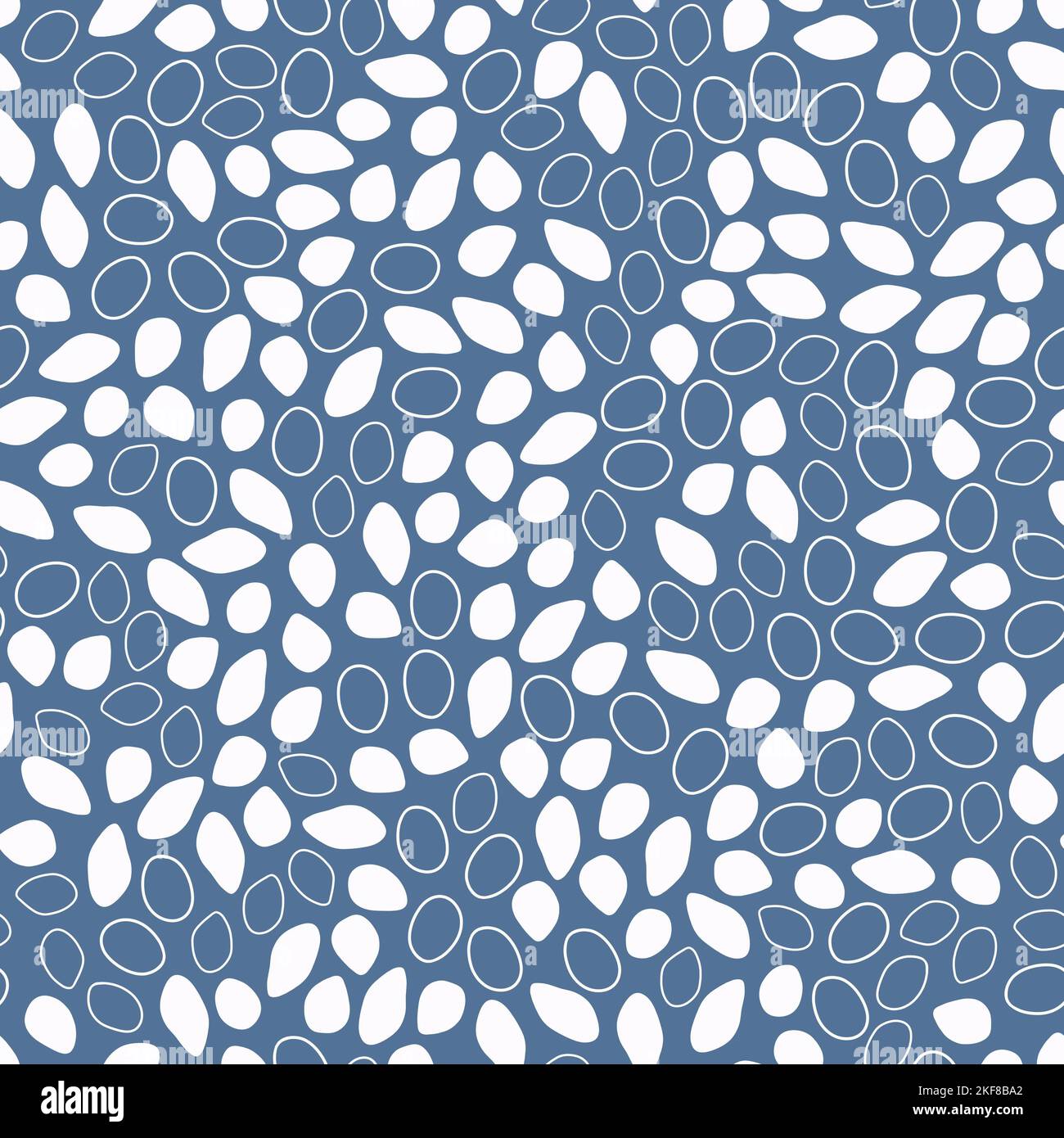 Concept rice seamless pattern for background and packaging. White ovals ...