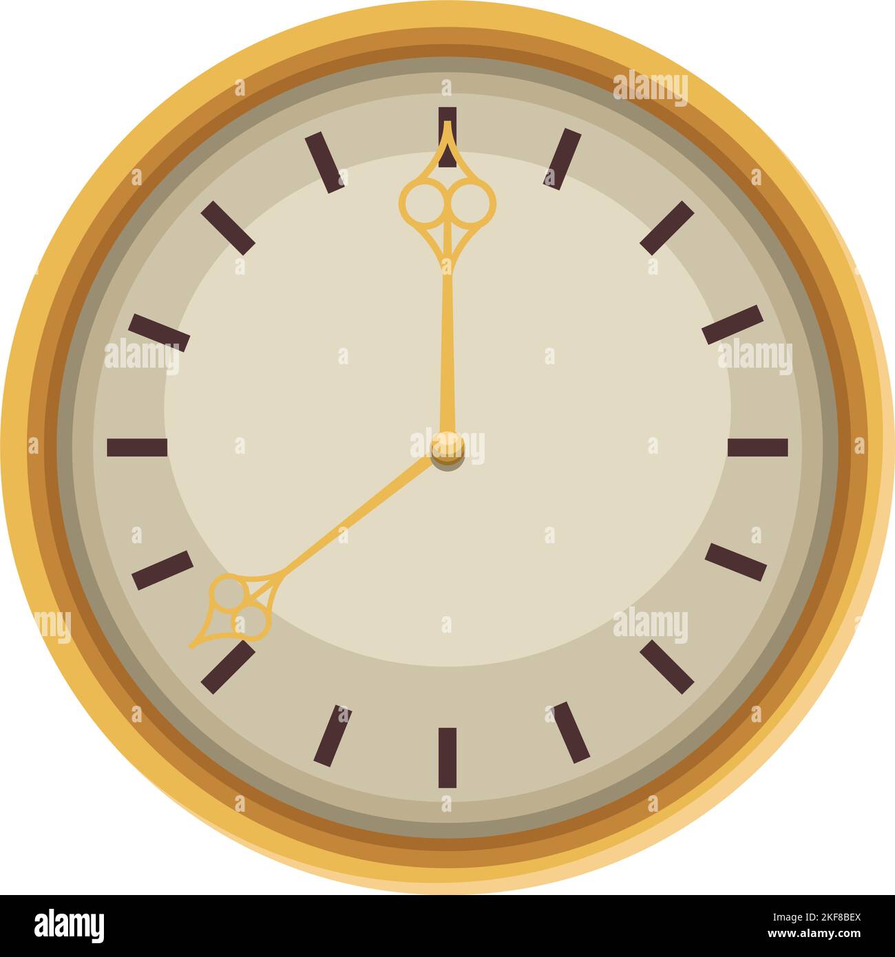 golden time clock watch Stock Vector Image & Art - Alamy