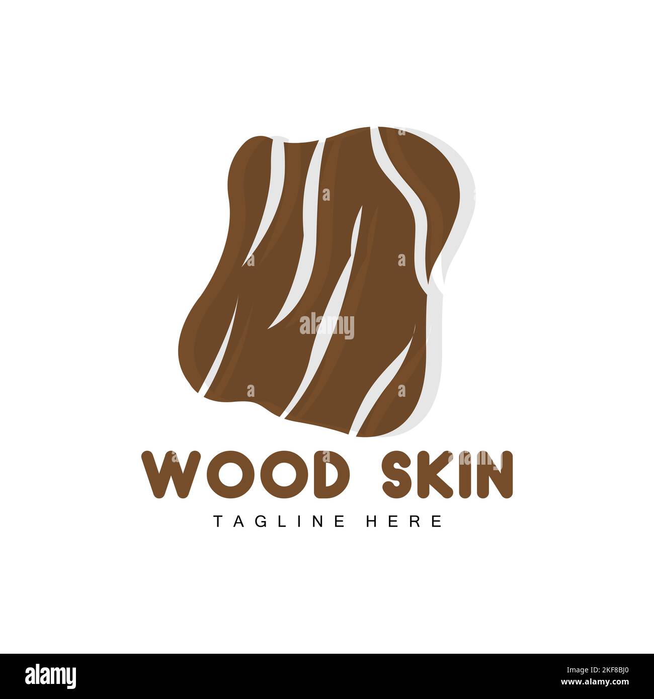 Wood Layer Logo Tree Bark Structure Design Forest Template Vector Stock ...