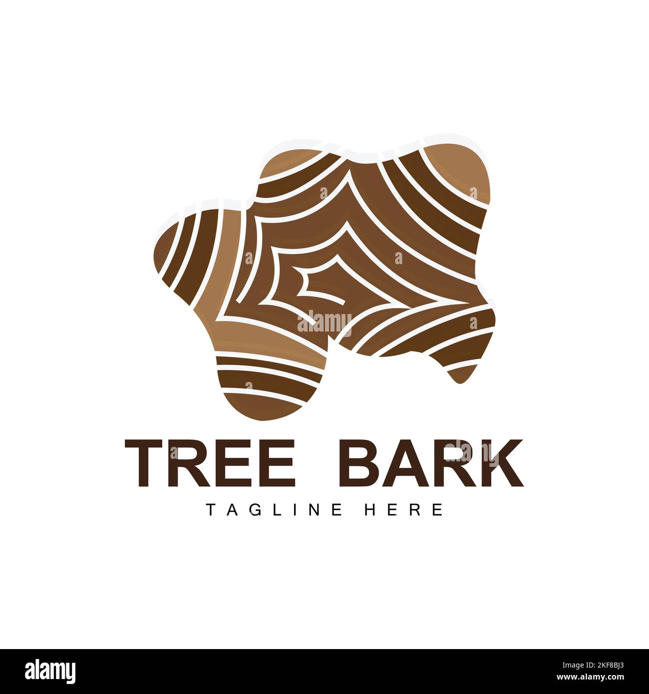 Wood Layer Logo Tree Bark Structure Design Forest Template Vector Stock ...