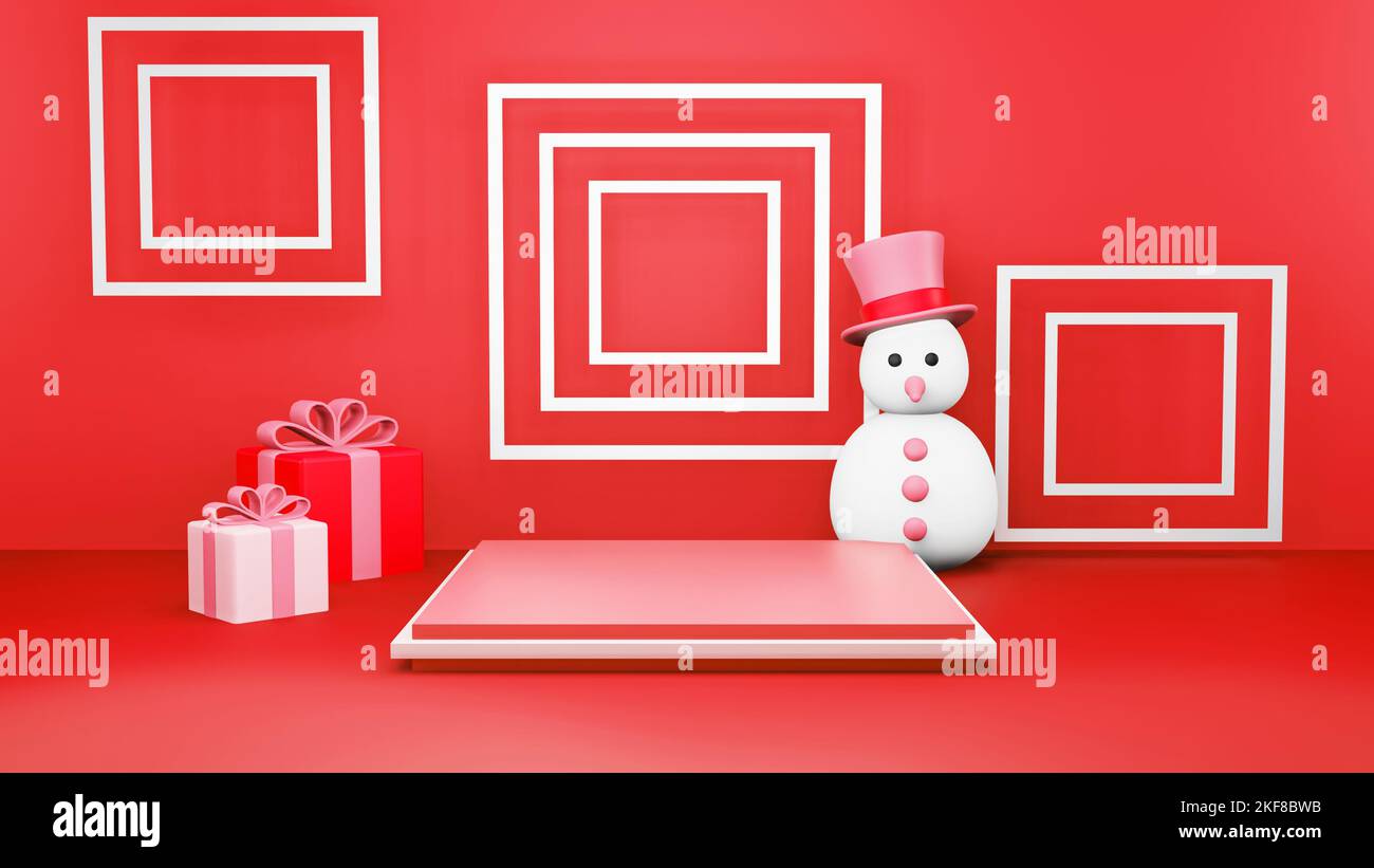 Product Placement Presentation Podium Christmas Presents Gifts Stand ...