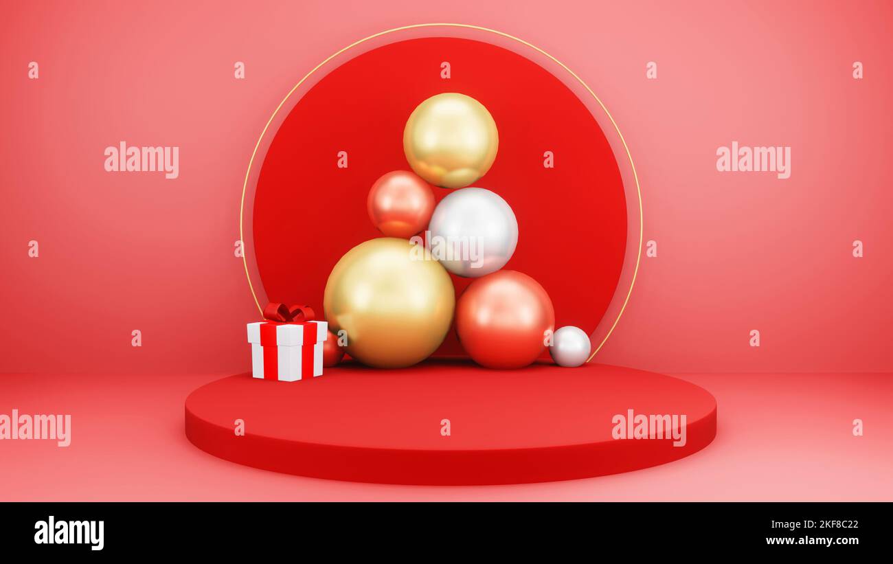 Product Placement Presentation Podium Christmas Presents Gifts Stand ...