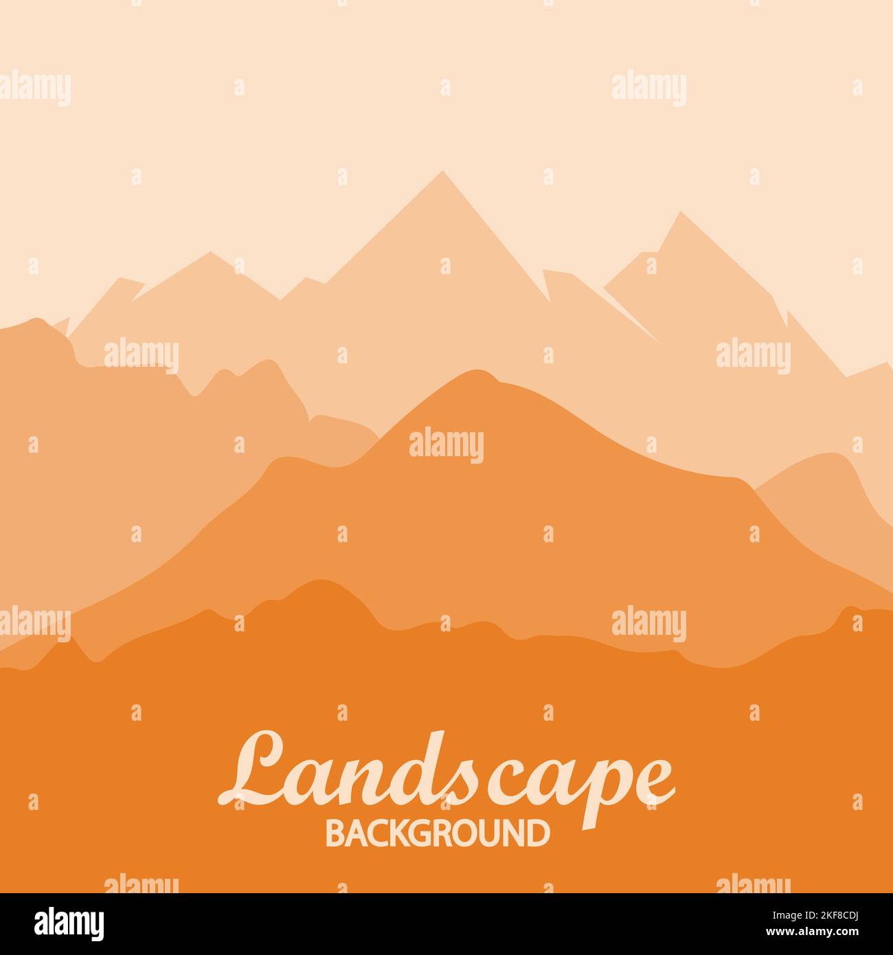 Mountain hills landscape background vector Stock Vector Image & Art - Alamy