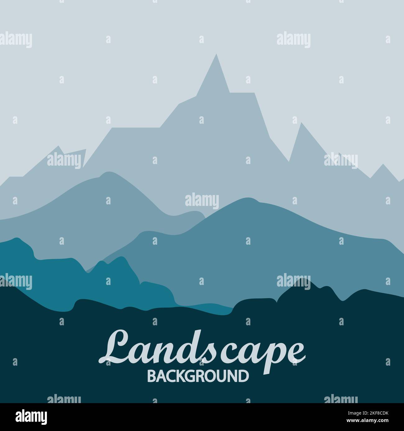 Mountain hills landscape background vector Stock Vector Image & Art - Alamy