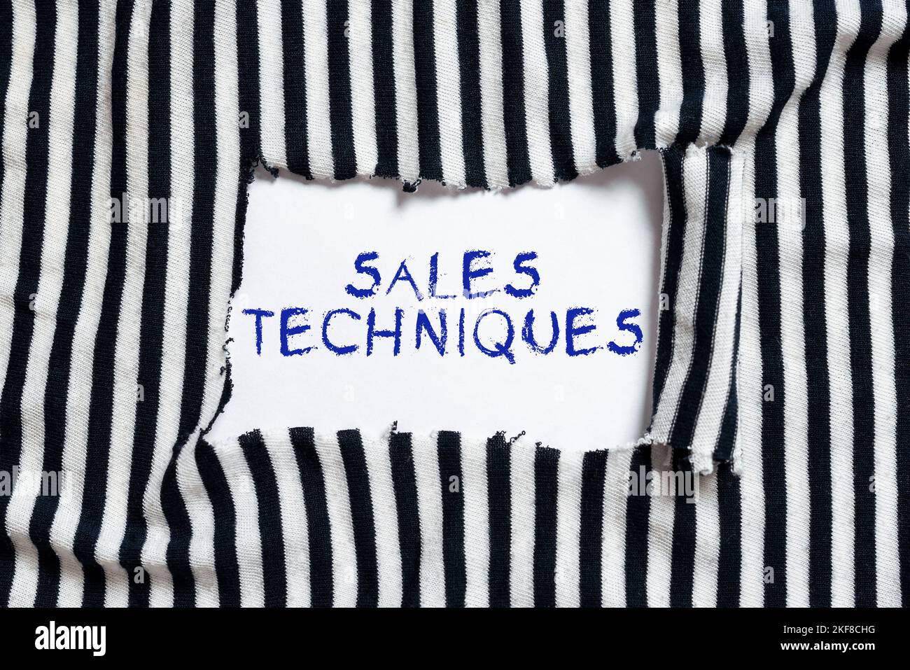 Sign displaying Sales Techniques. Business approach methods that sales ...