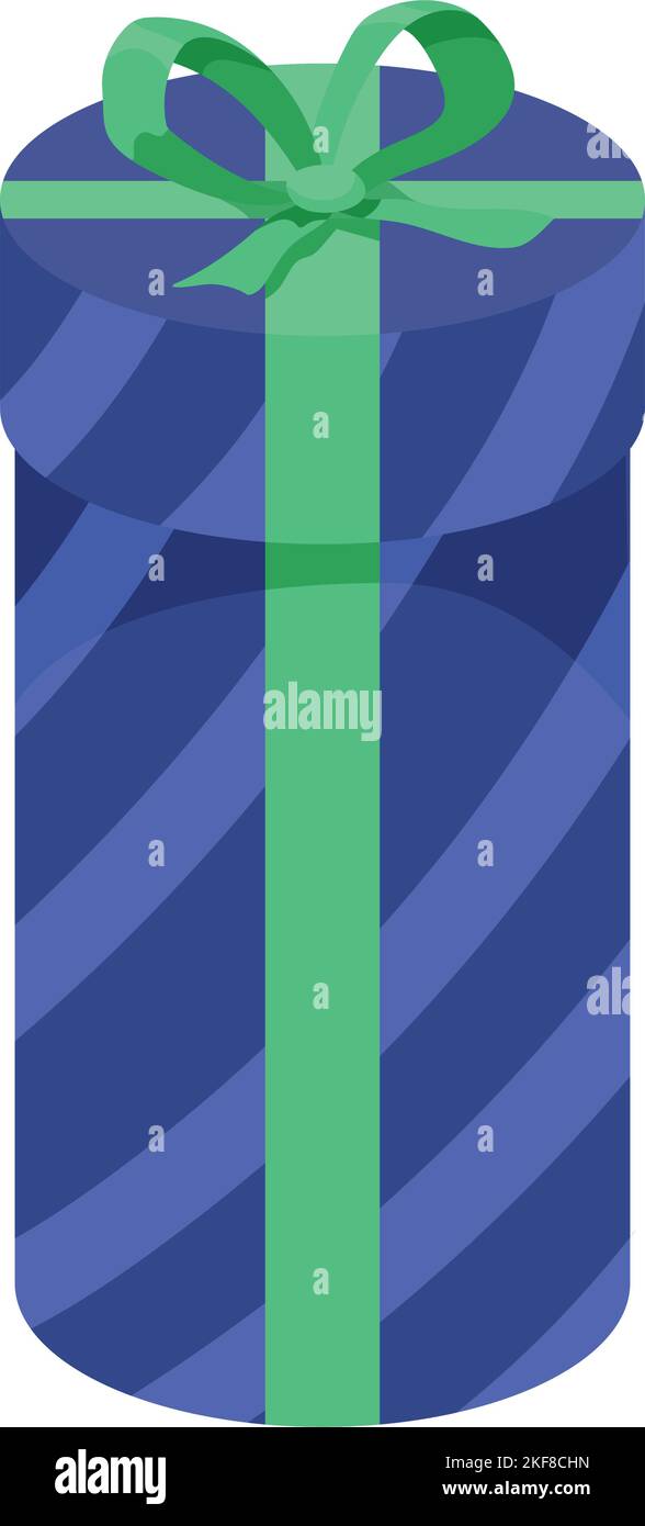 blue circular gift box Stock Vector Image & Art - Alamy