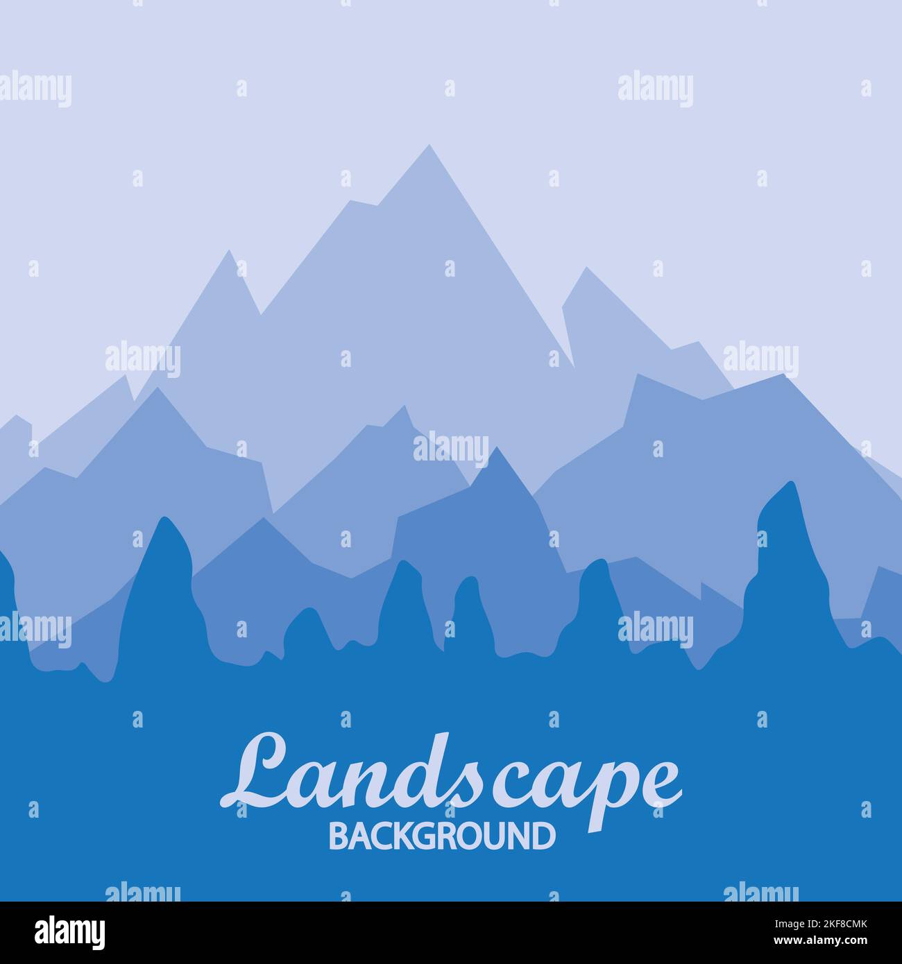 Mountain hills landscape background vector Stock Vector Image & Art - Alamy