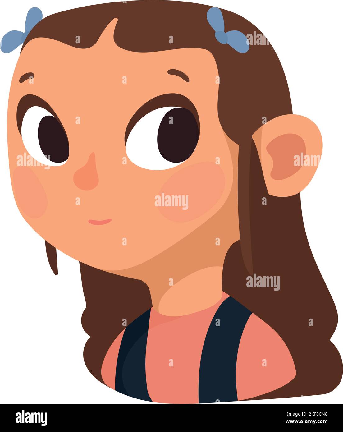 young girl thinking character Stock Vector Image & Art - Alamy