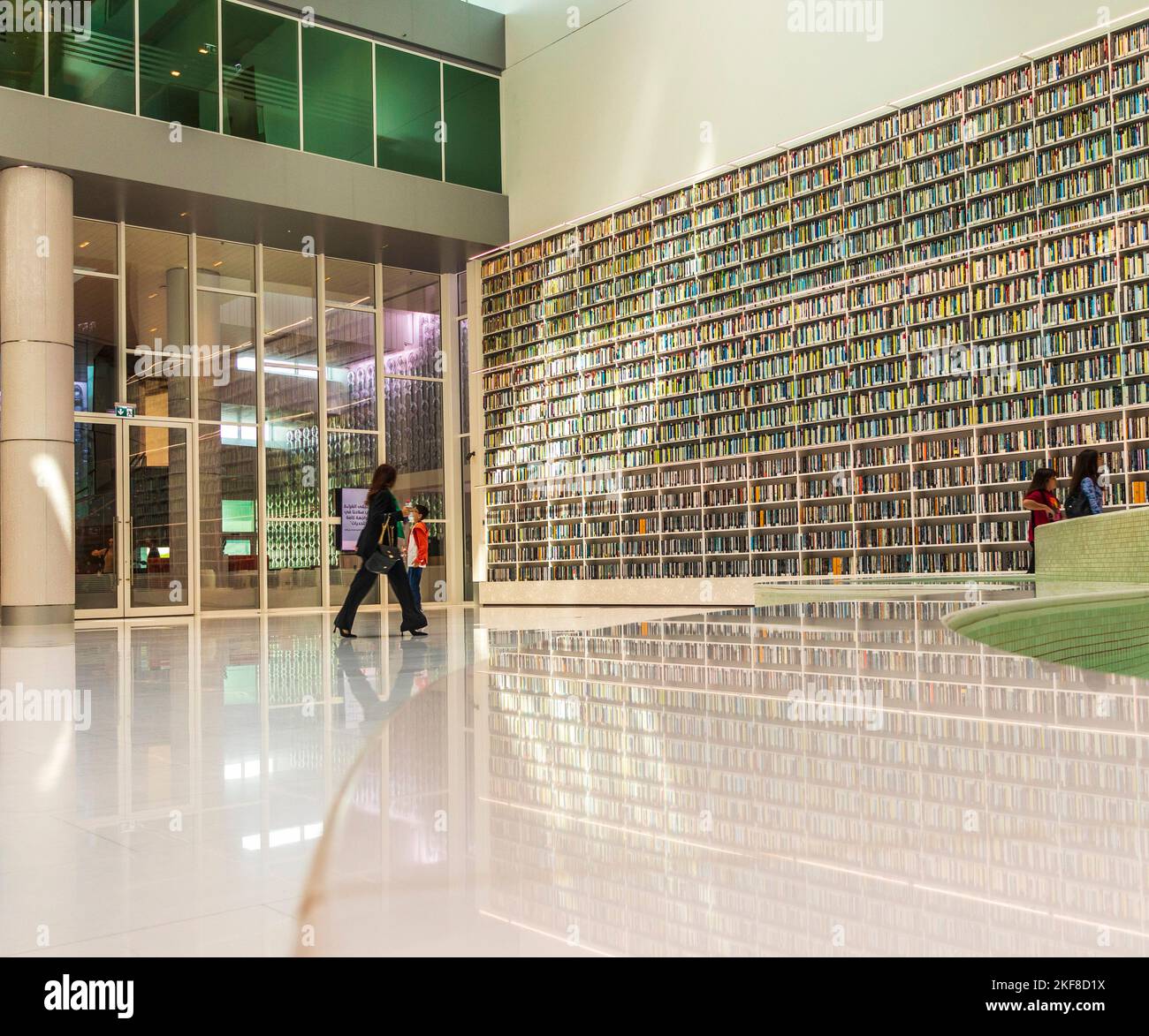 Dubai, UAE - 10.15.2022 - Visitors at Sheikh Mohammed Bin Rashid public ...