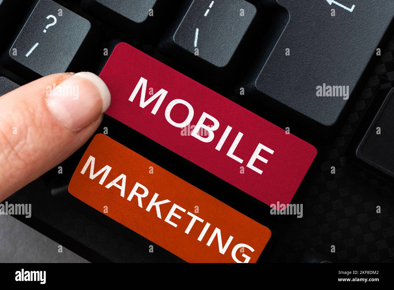 Sign displaying Mobile Marketing. Internet Concept advertising that ...