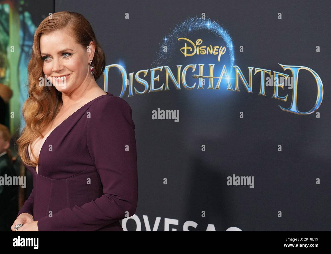 Amy Adams arrives at the Disney's DISENCHANTED Premiere held at the El ...